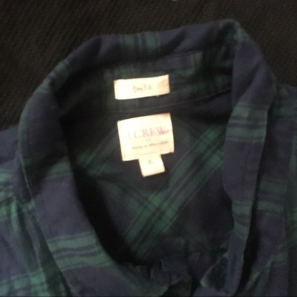 J. Crew | Tops | J Crew Plaid Flannel Shirt Womans Xl Grace Preppy | Poshmark